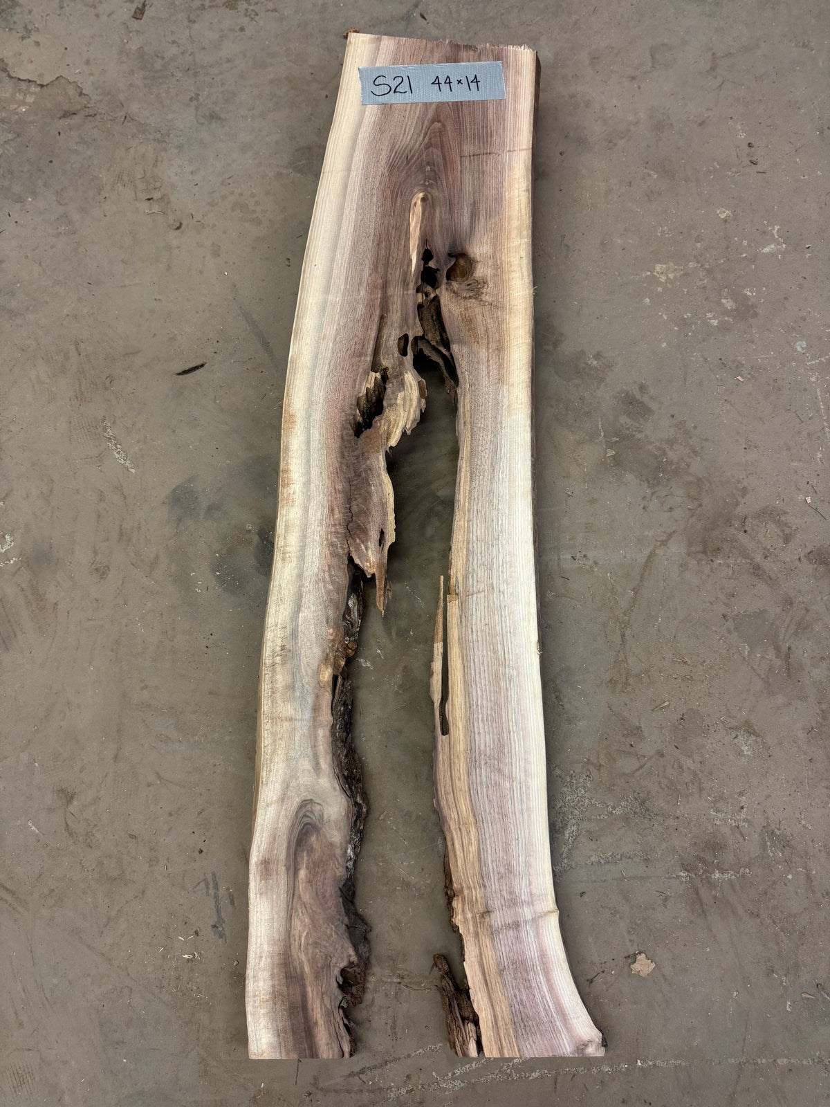 S21 Character Walnut - 44x14, 4/4" Thick | stoneycreekwoodsupply
